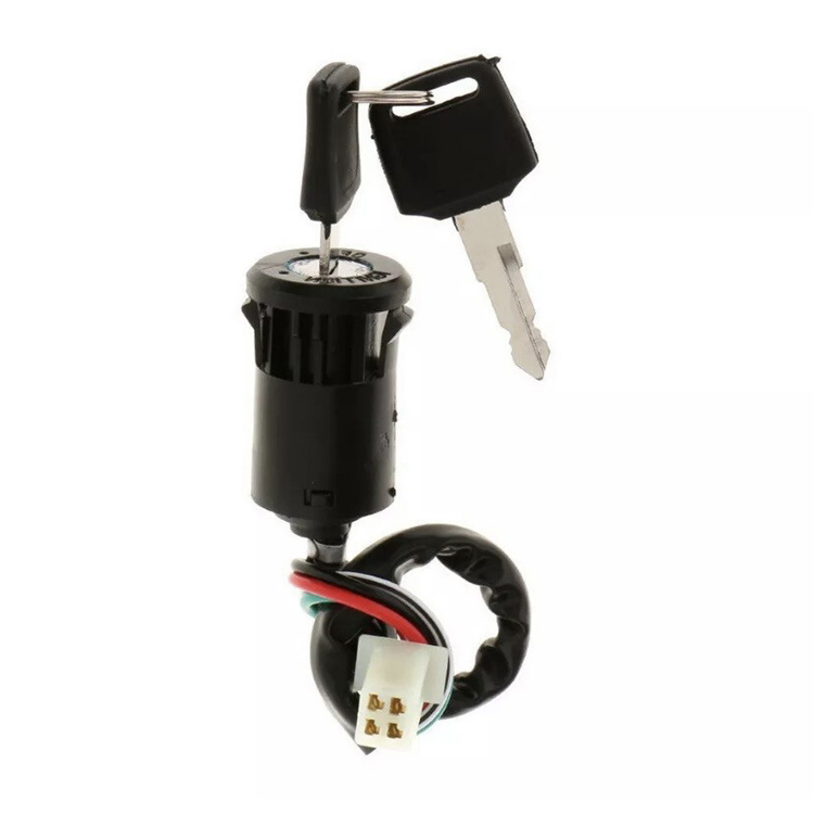 4 Wire Ignition and Key Barrel Switch for 50cc 110cc 125cc 150cc Quad ...